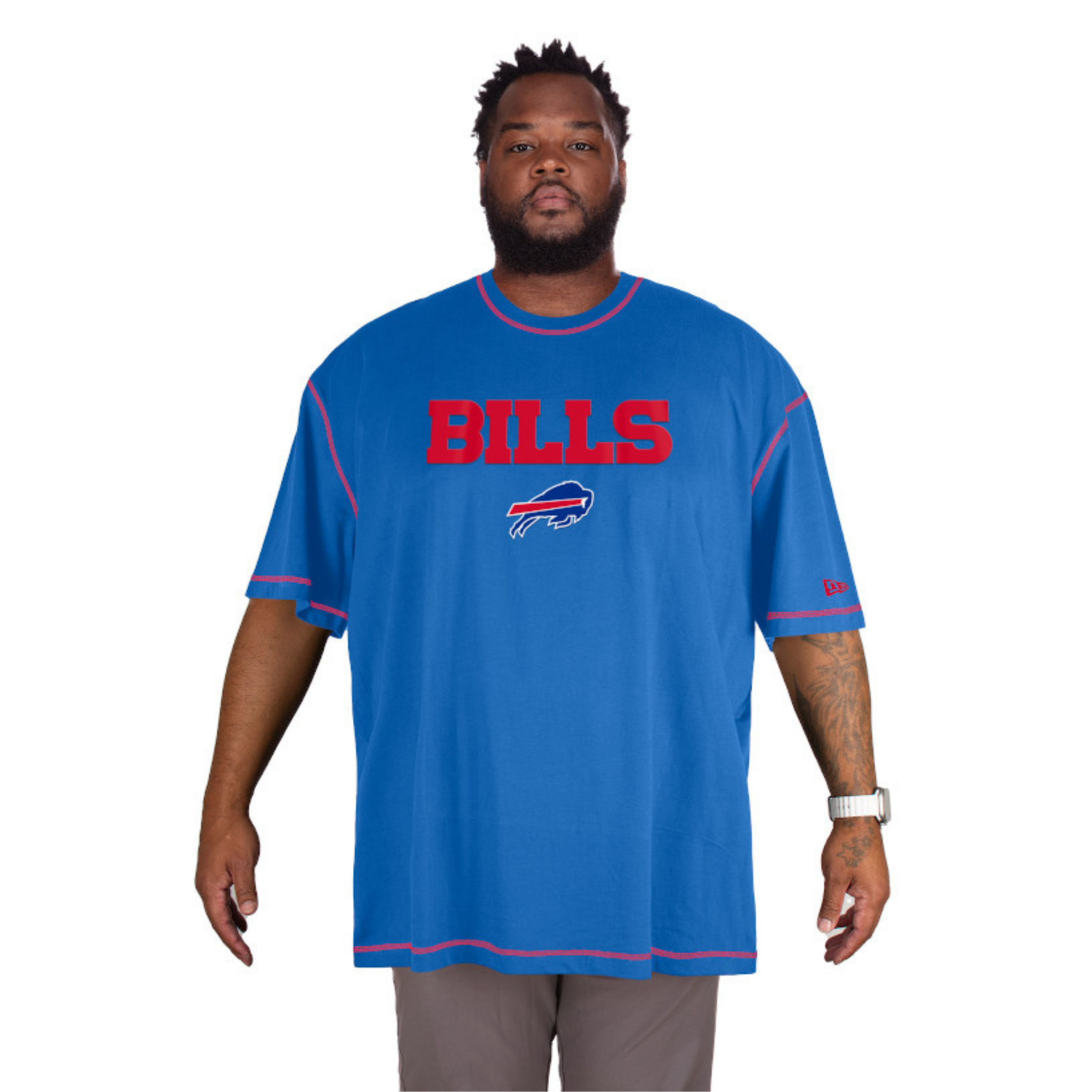 Men's Big New Era Bills 2023 Sideline Royal Blue Shirt | The BFLO Store