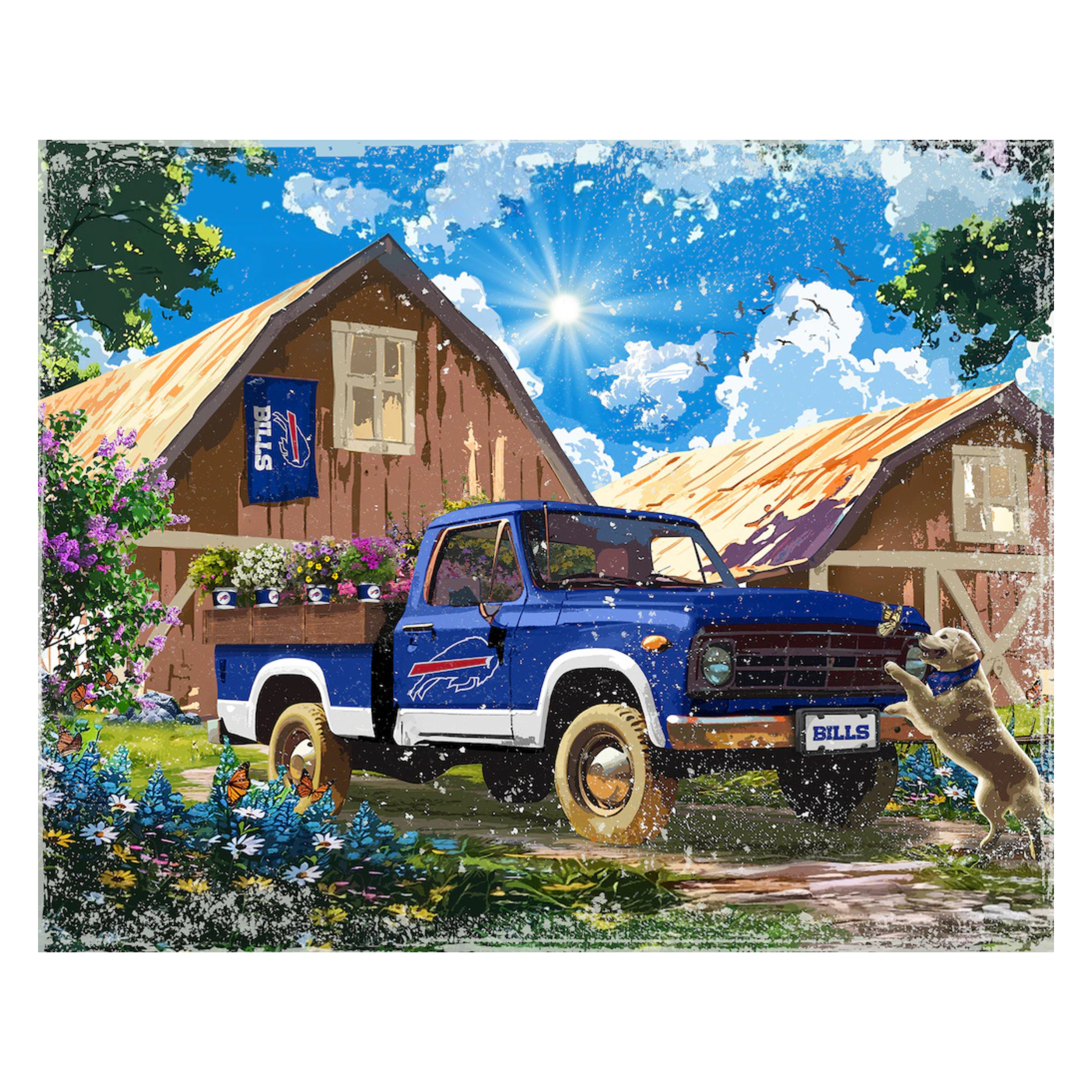 Buffalo Bills 4 Seasons LED Lite Box Art | The BFLO Store