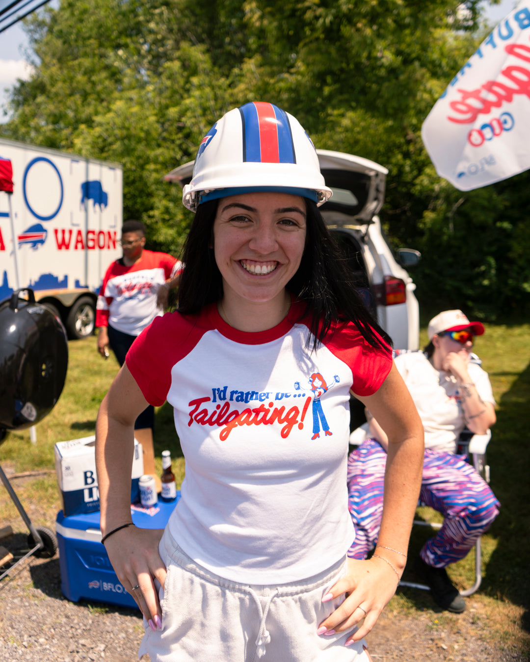 Women's I'd Rather Be Tailgating! Baby Tee | The BFLO Store