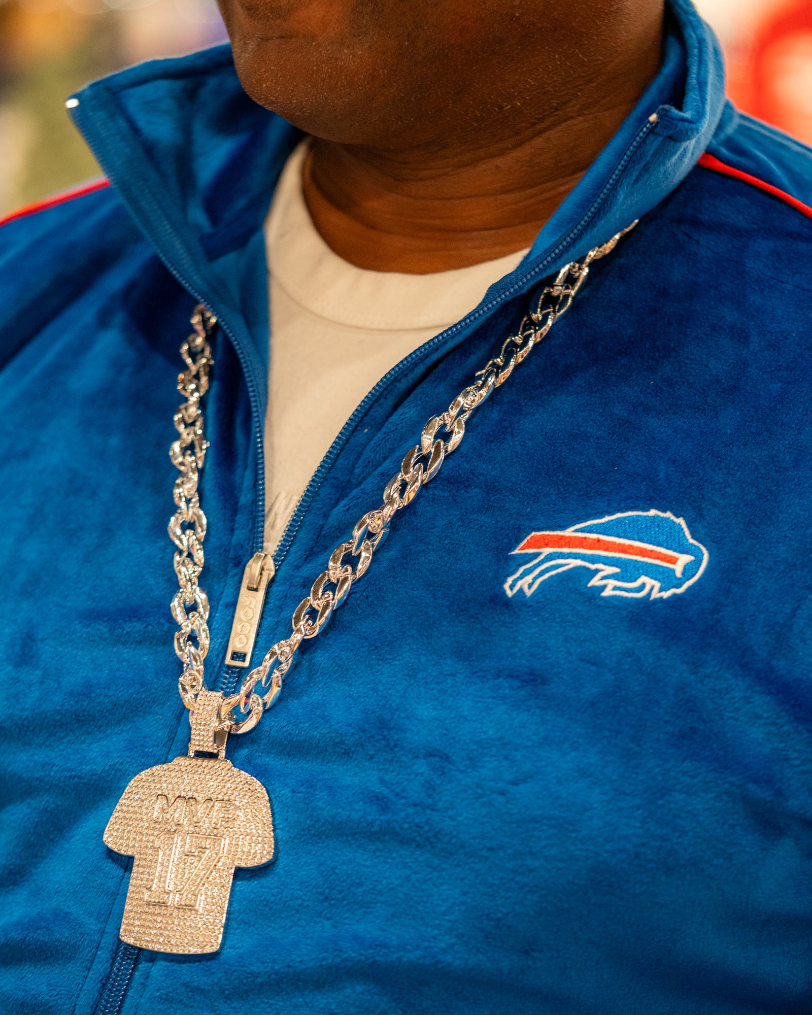 Buffalo Bills Josh Allen 17 MVP Bling Chain | The BFLO Store