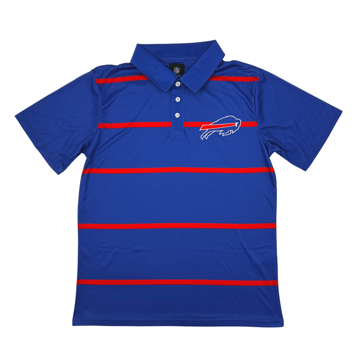 Buffalo Bills Royal Blue & Red Striped Polo | The BFLO Store