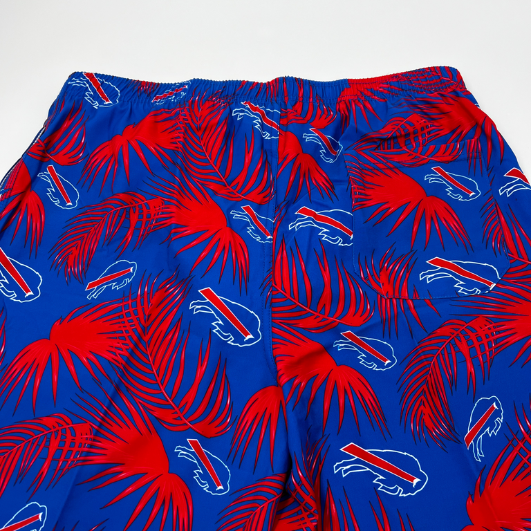 Buffalo Bills Royal & Red Floral Swim Trunks | The BFLO Store